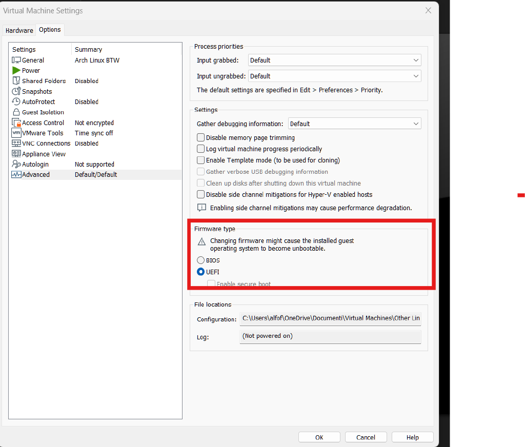 Arch Linux on VMware: Setting Up Sway and Wayland · AlfonsoFortunato