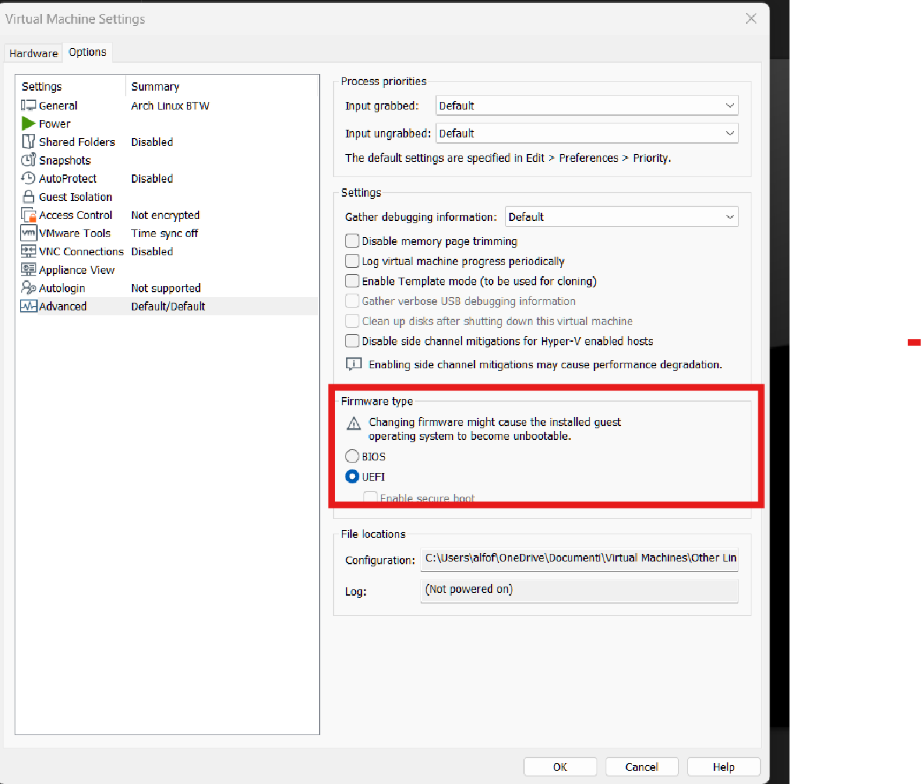 Arch Linux on VMware: Setting Up Sway and Wayland · AlfonsoFortunato
